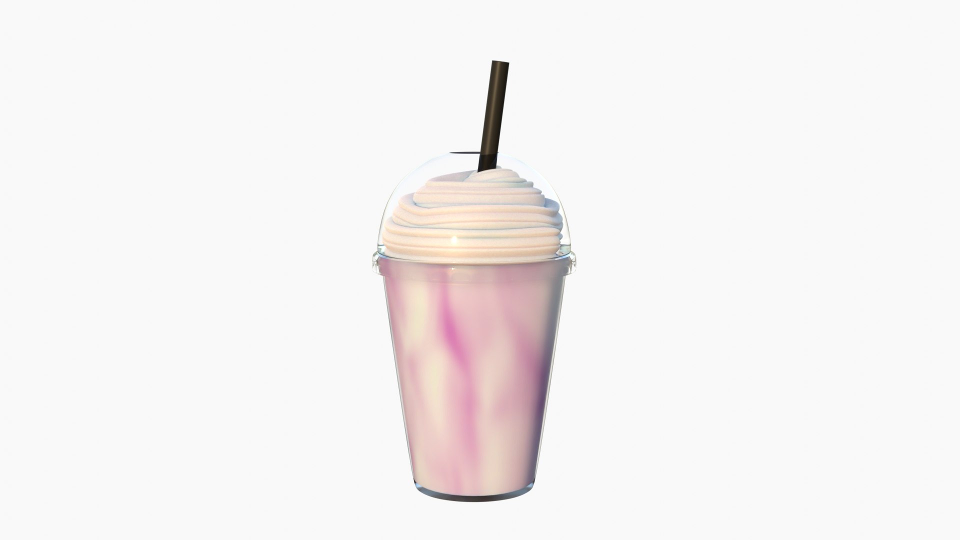 Strawberry Milkshake 3D Model - TurboSquid 2206512