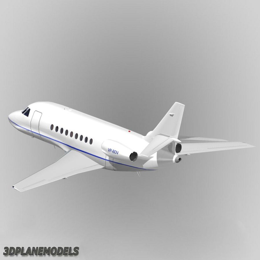 3d Dassault Falcon Business Jet Model