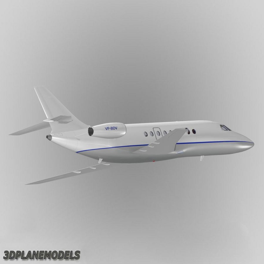 3d Dassault Falcon Business Jet Model