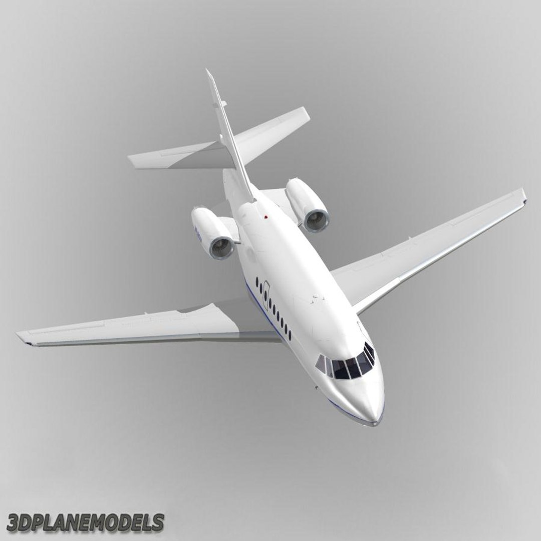 3d Dassault Falcon Business Jet Model