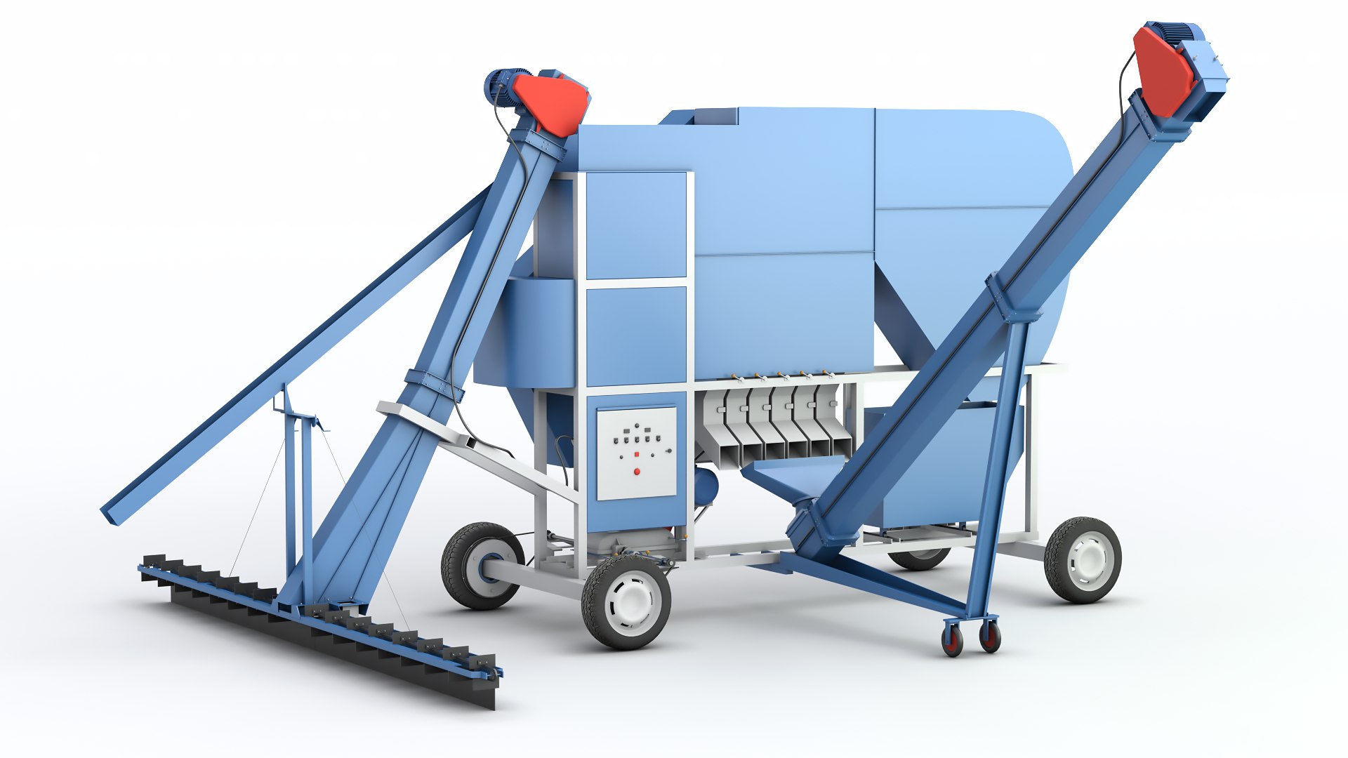 3D Harvester Grain Cleaning Complex - TurboSquid 1824049