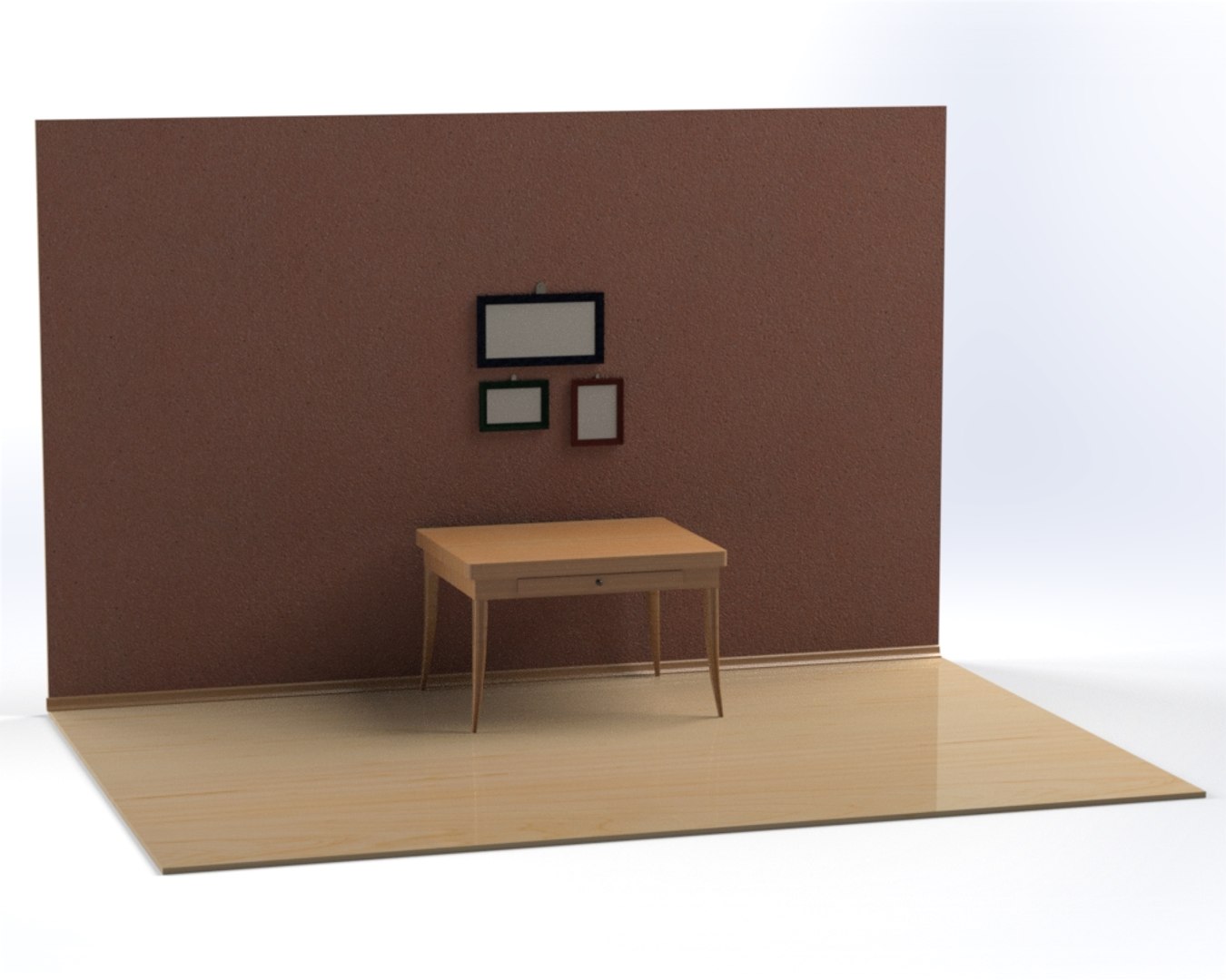 Room Frame Table 3d Model