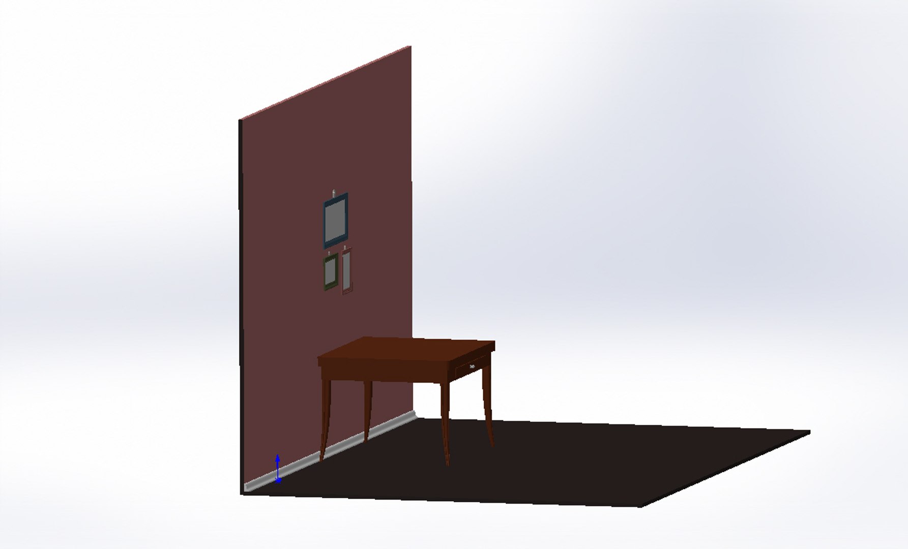 Room Frame Table 3d Model