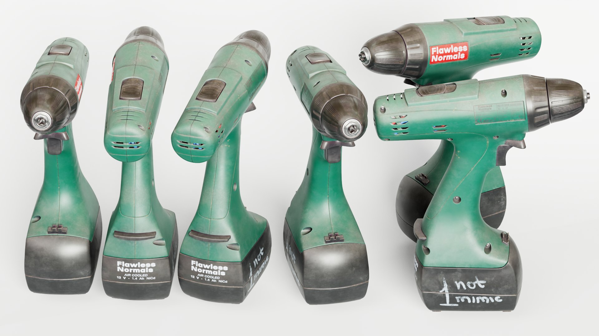 3D Cordless screwdriver industrial tool yk1 model - TurboSquid 1963168