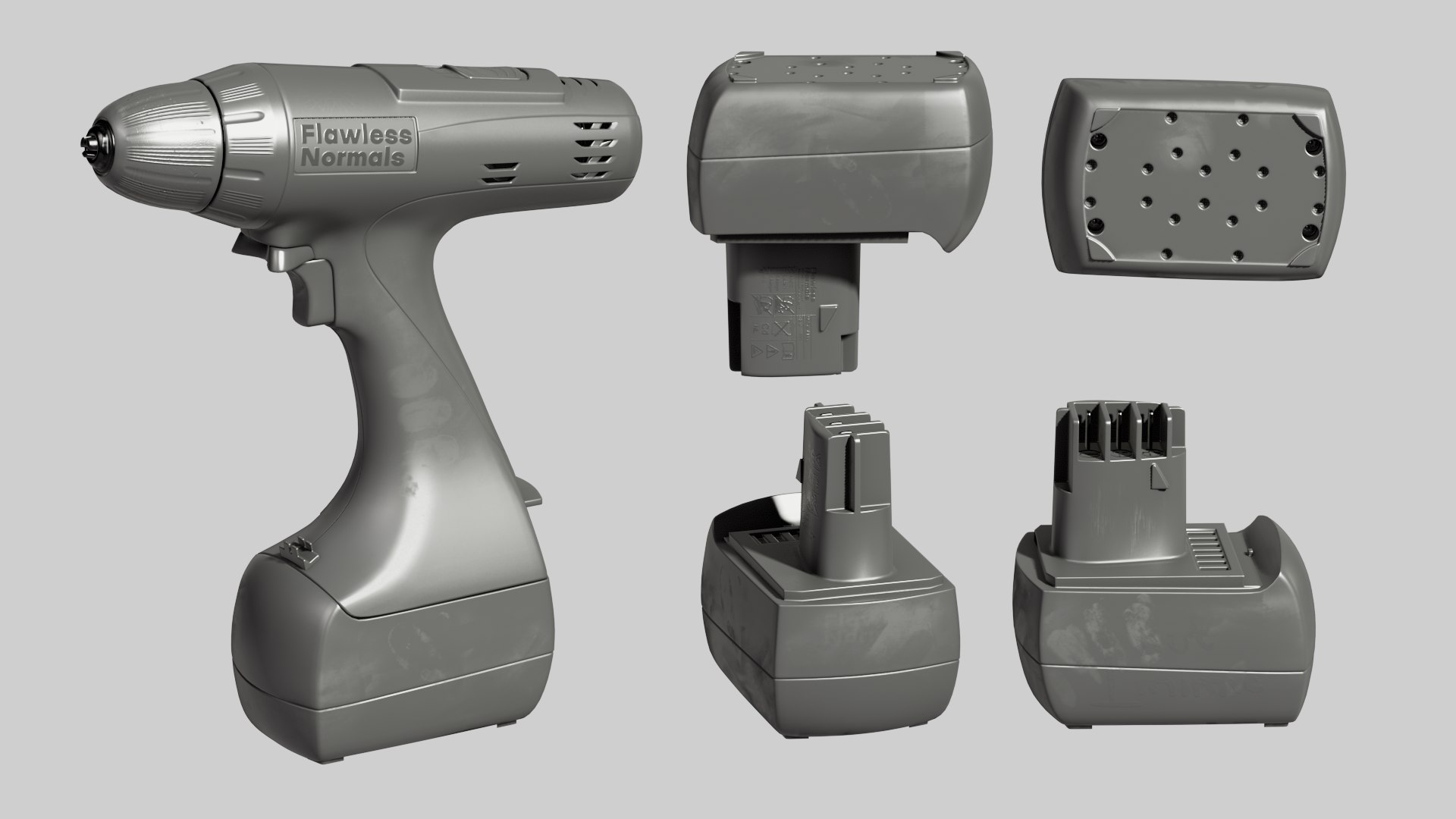 3D Cordless screwdriver industrial tool yk1 model - TurboSquid 1963168
