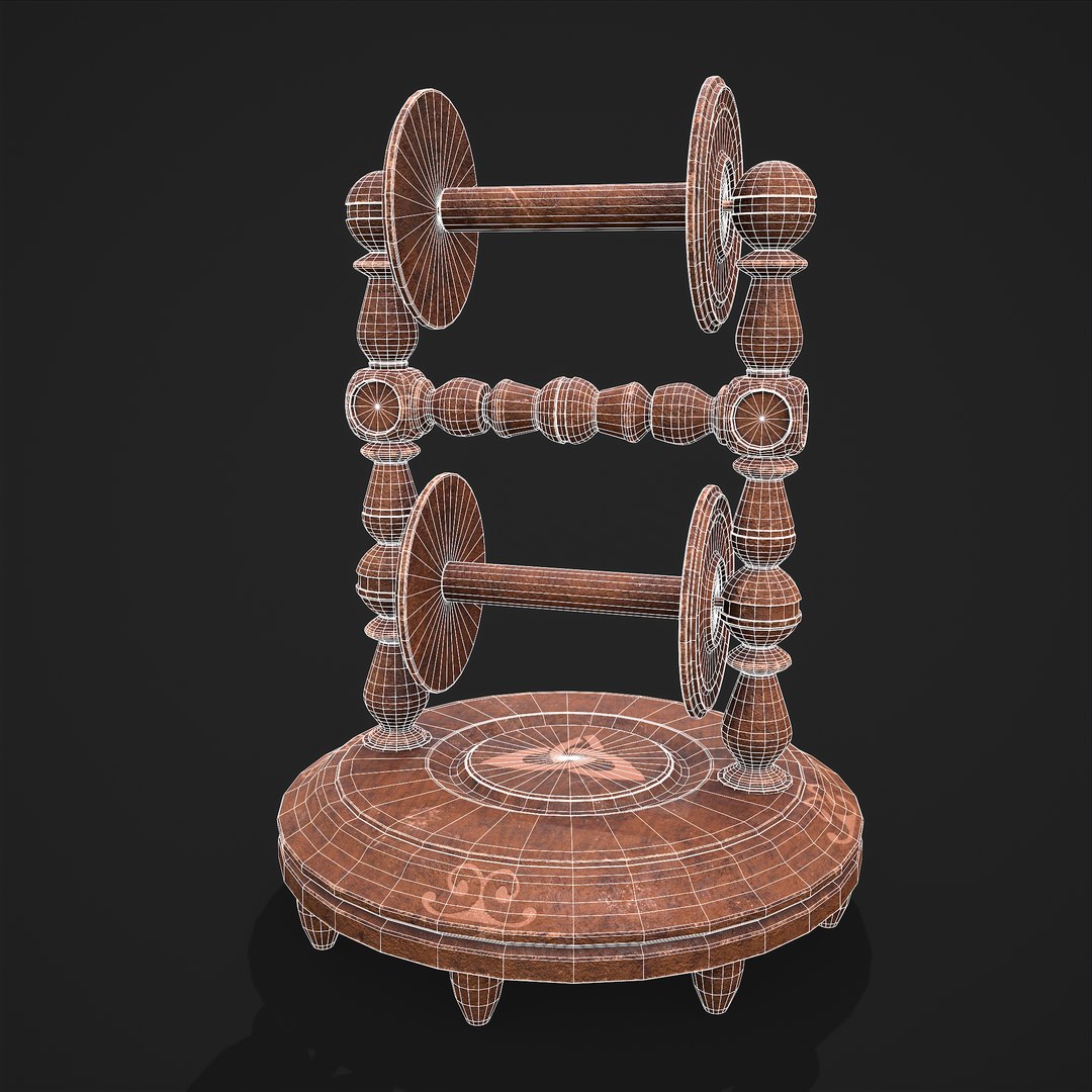 Elegant Scroll Holder 3D Model - TurboSquid 1810088