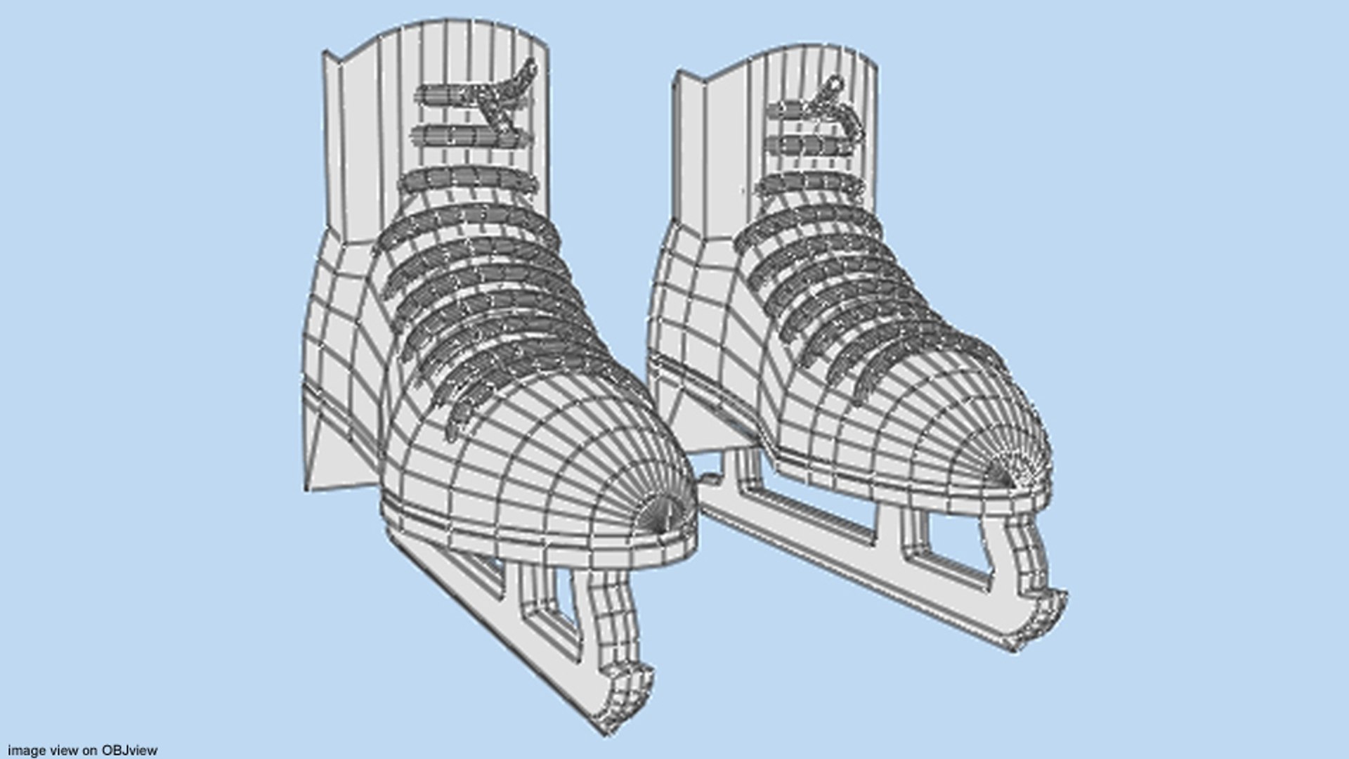 3d Ice Skate Model