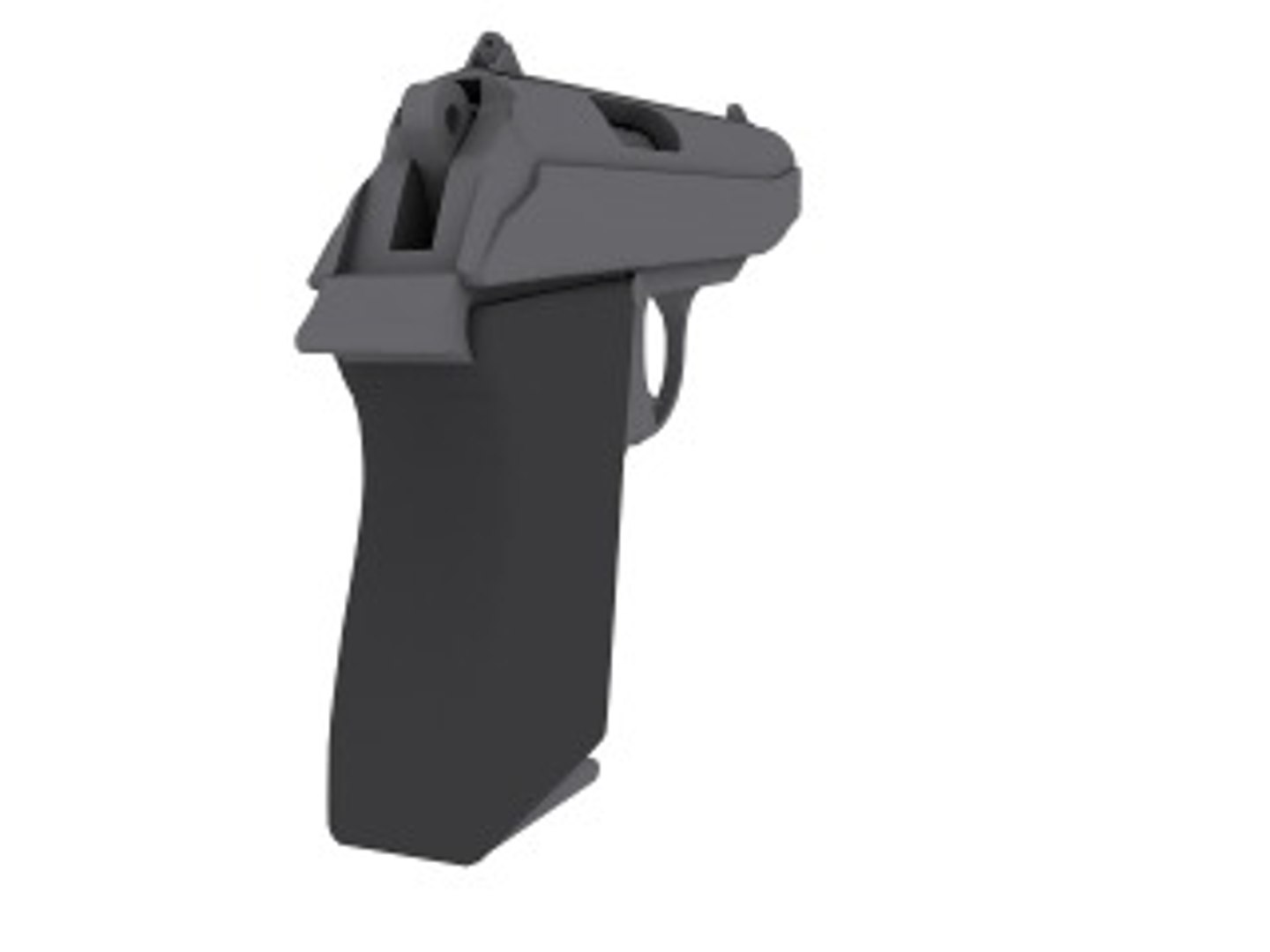 ppk handgun 3d model