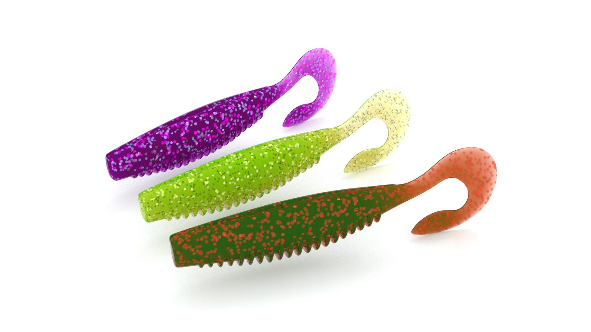 3D Soft plastic fishing lure - TurboSquid 1957335