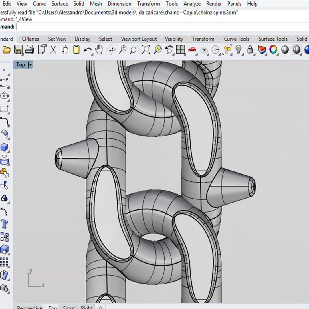 Spine Rhino 3D Model - TurboSquid 1709348