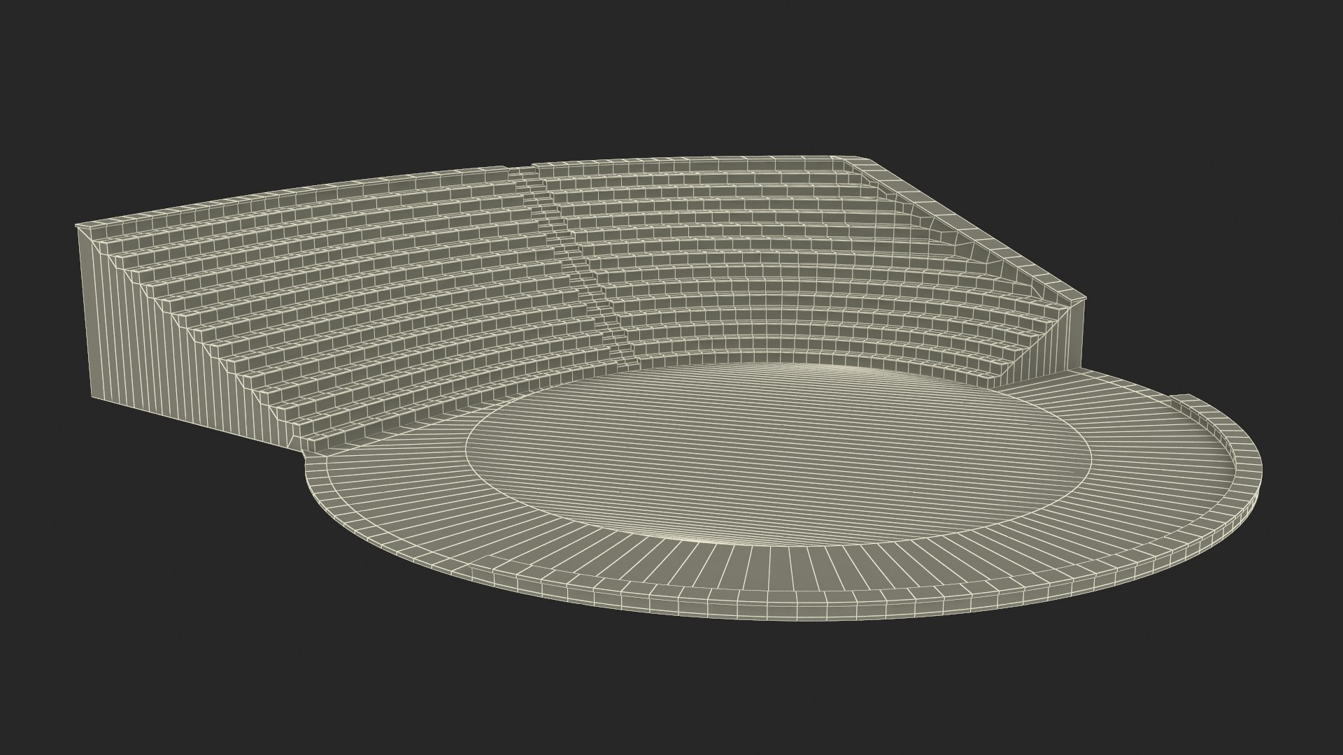 Semi-circular Ancient Amphitheater 3D Model - TurboSquid 2378265