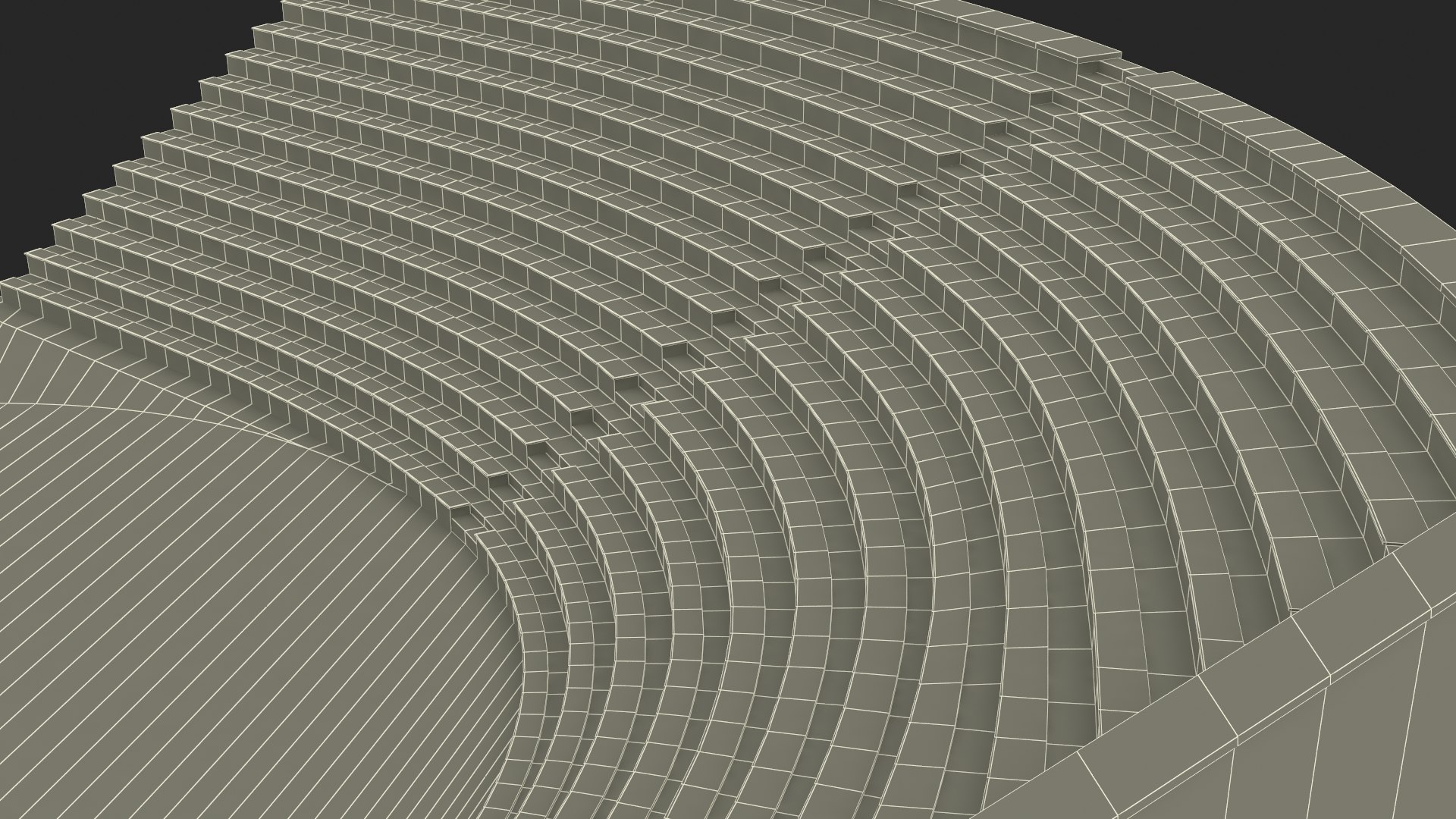 Semi-circular Ancient Amphitheater 3D Model - TurboSquid 2378265
