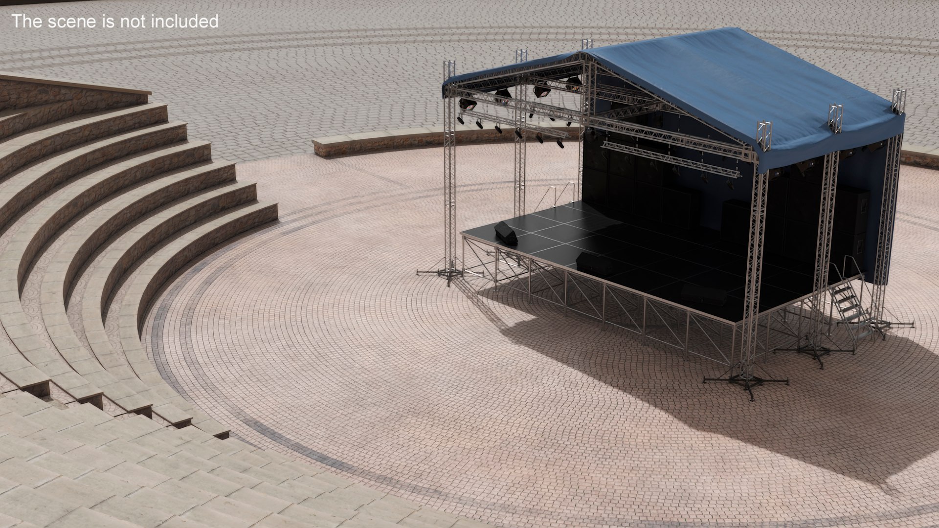 Semi-circular Ancient Amphitheater 3D Model - TurboSquid 2378265