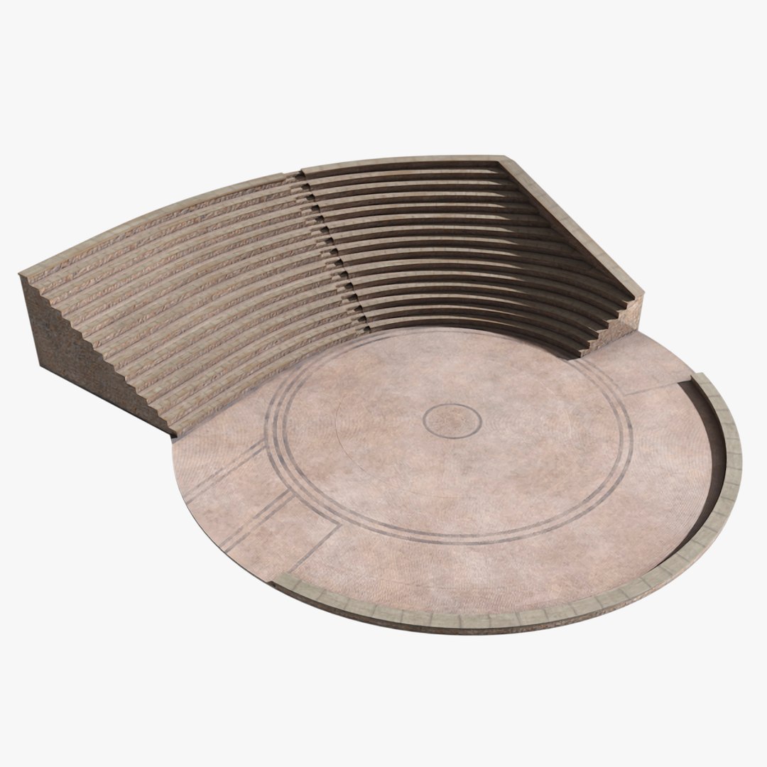 Semi-circular Ancient Amphitheater 3D Model - TurboSquid 2378265