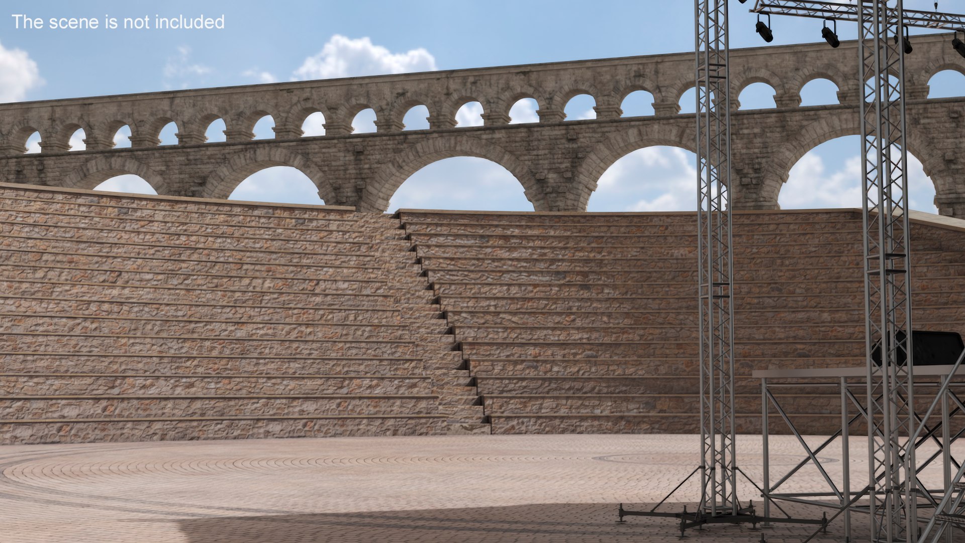 Semi-circular Ancient Amphitheater 3D Model - TurboSquid 2378265