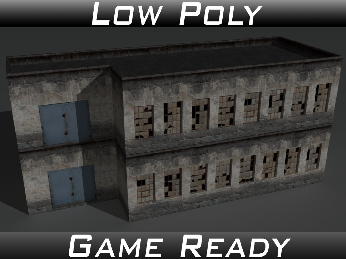 Derelict Building 3d Model