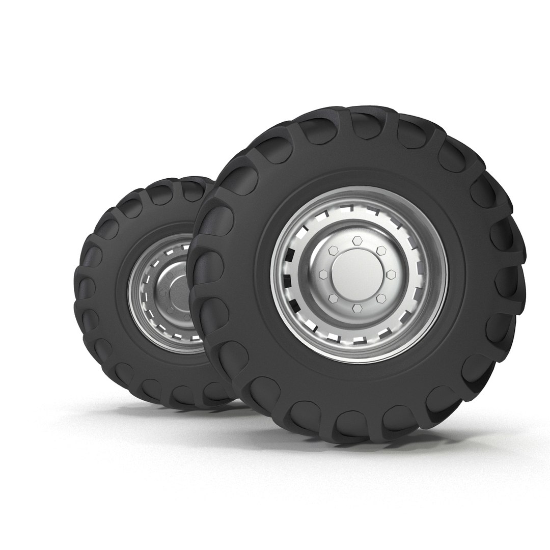 Tractor Tires 3d Model