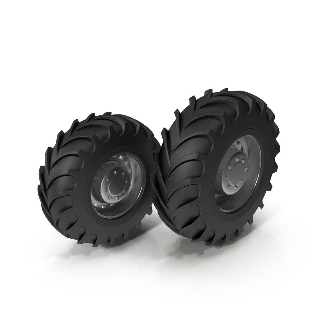 Tractor Tires 3d Model