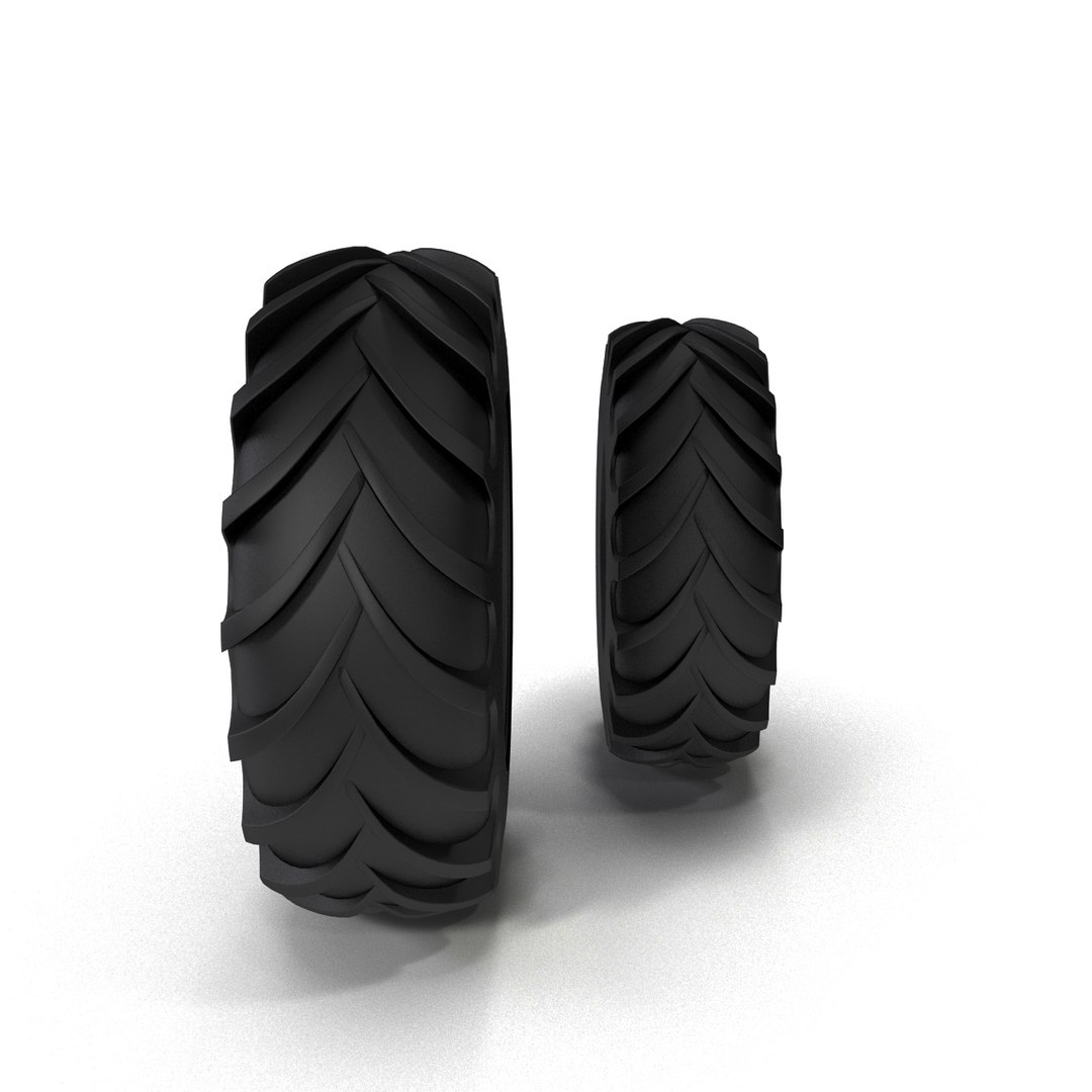 Tractor Tires 3d Model
