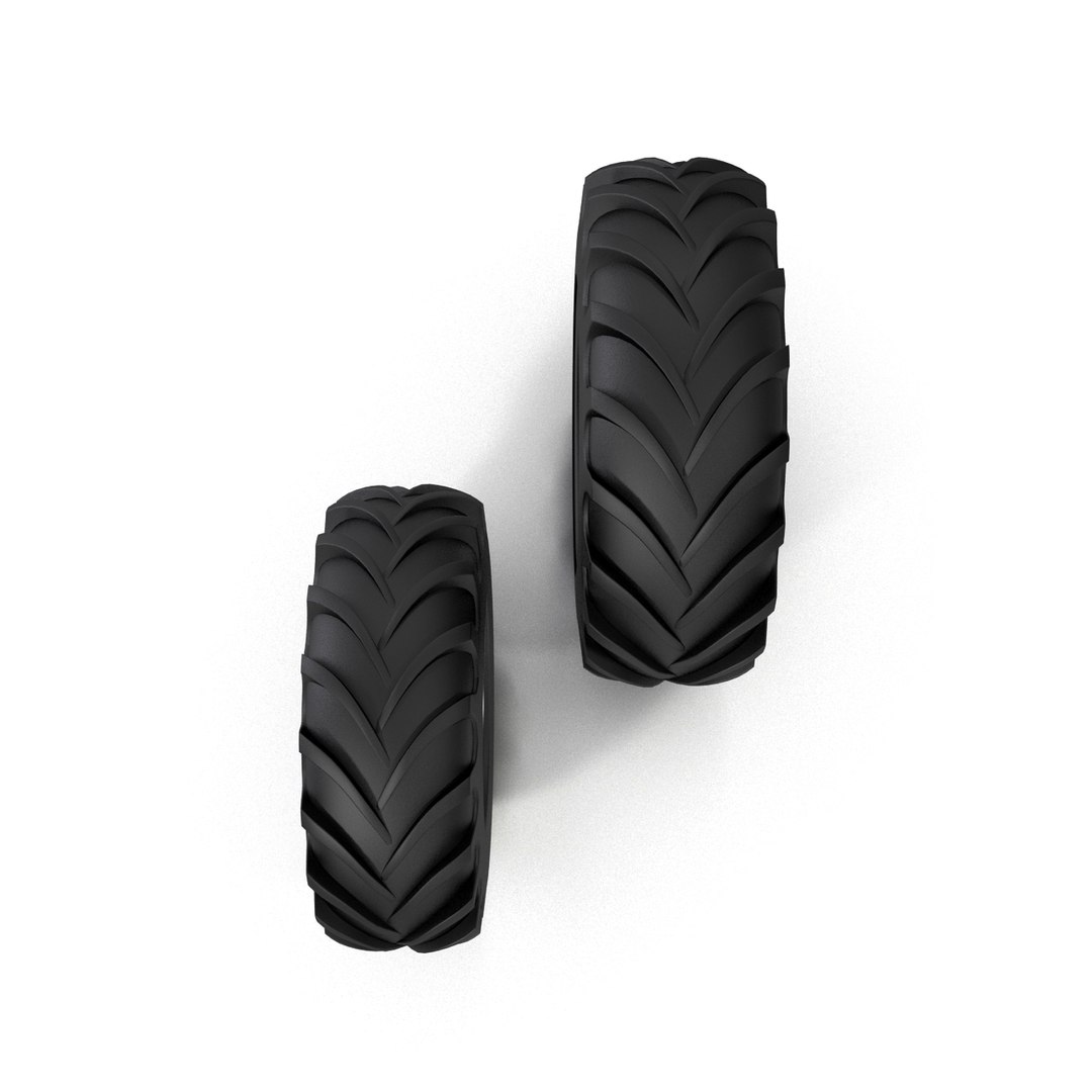 Tractor Tires 3d Model