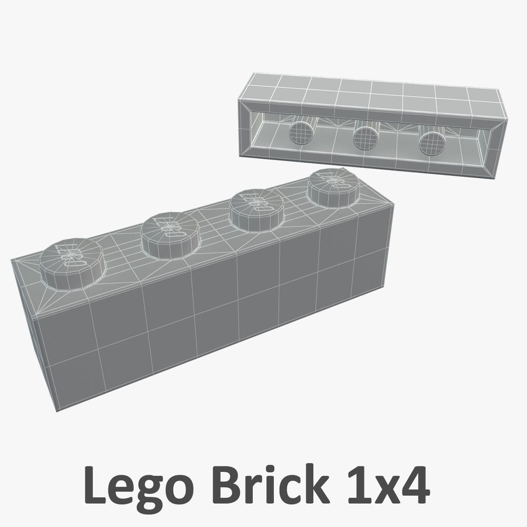 Lego Bricks - 1x16 3d Model