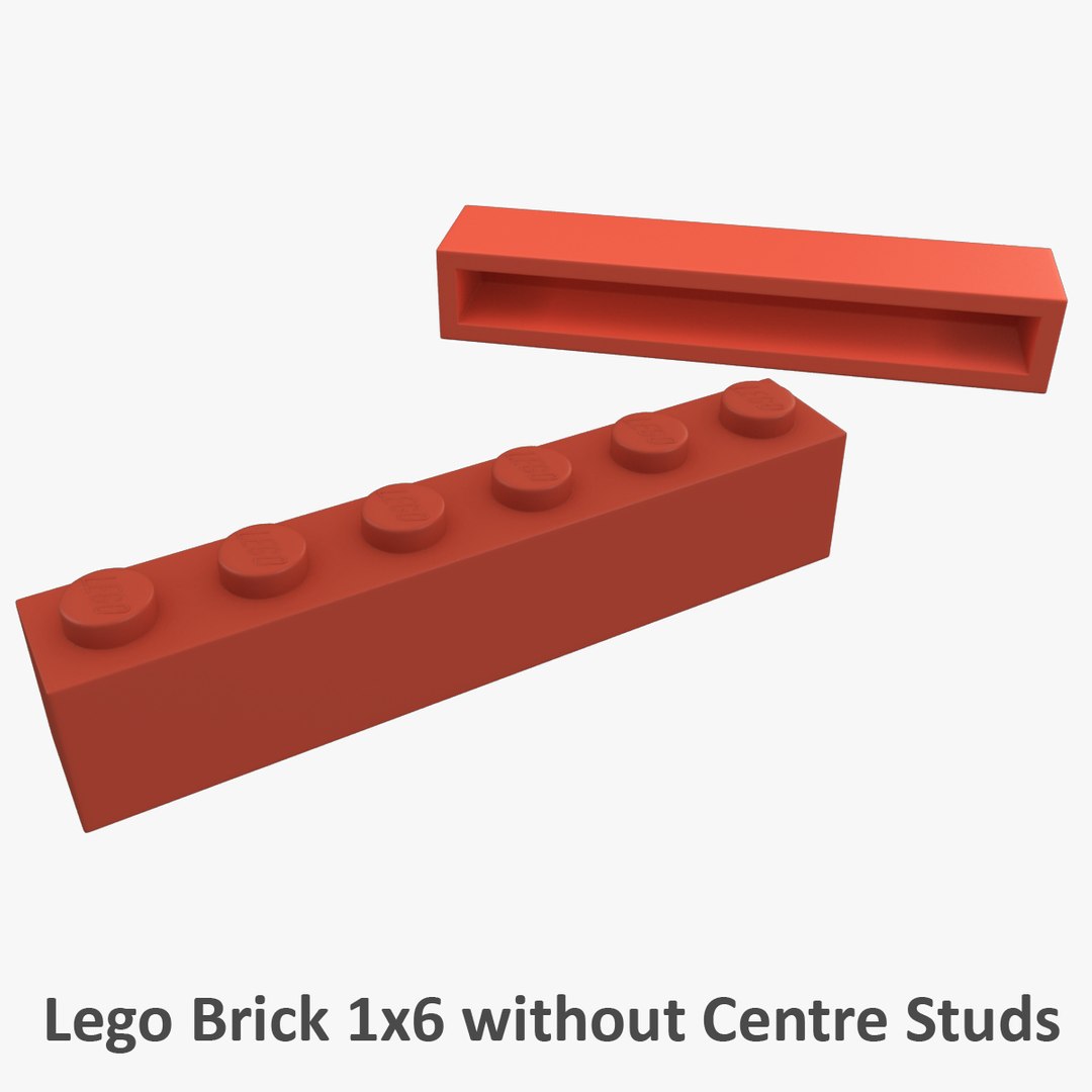 lego bricks - 1x16 3d model