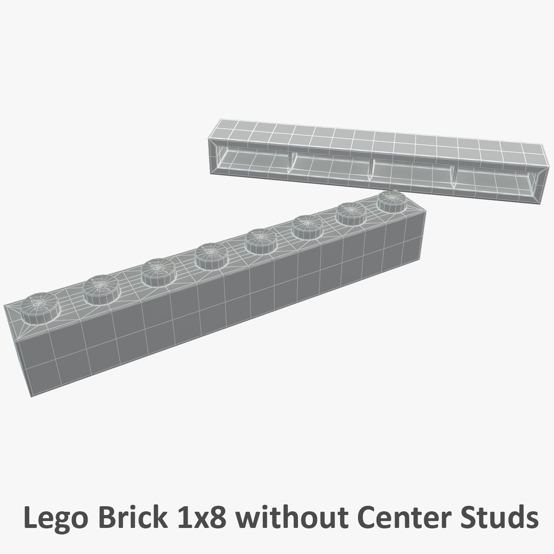 lego bricks - 1x16 3d model