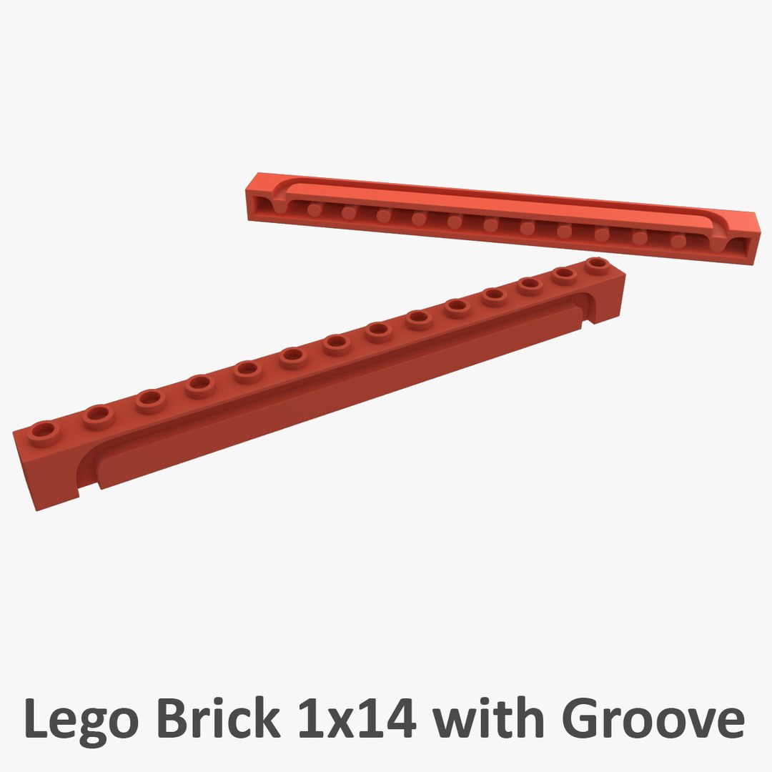 lego bricks - 1x16 3d model