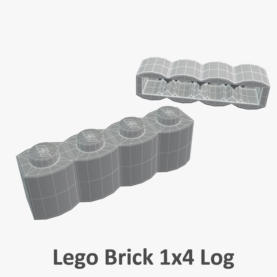 lego bricks - 1x16 3d model
