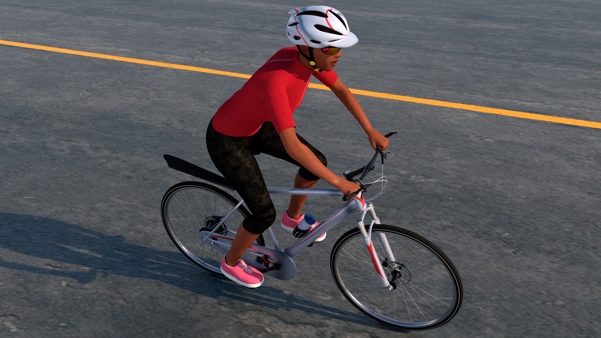 Cycling Animation Stationary 3D Model - TurboSquid 1702334