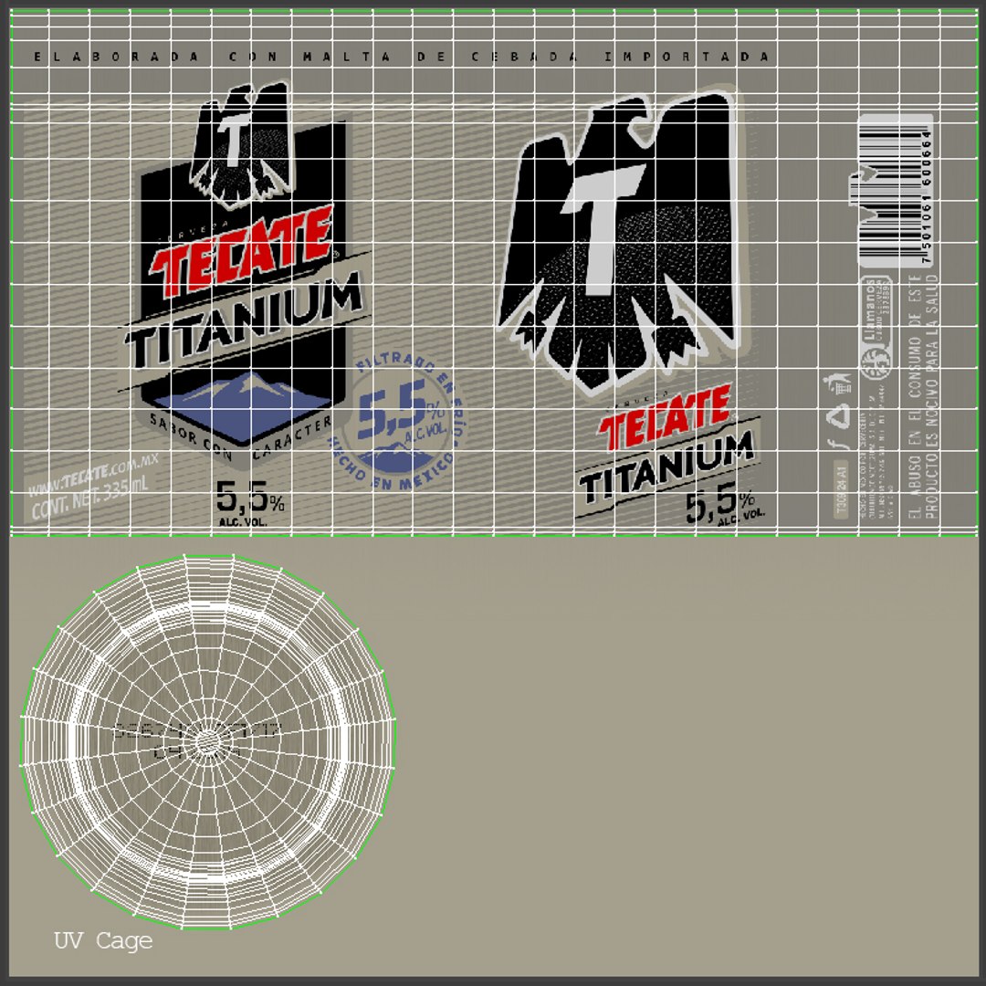 3d Model Tecate Titanium