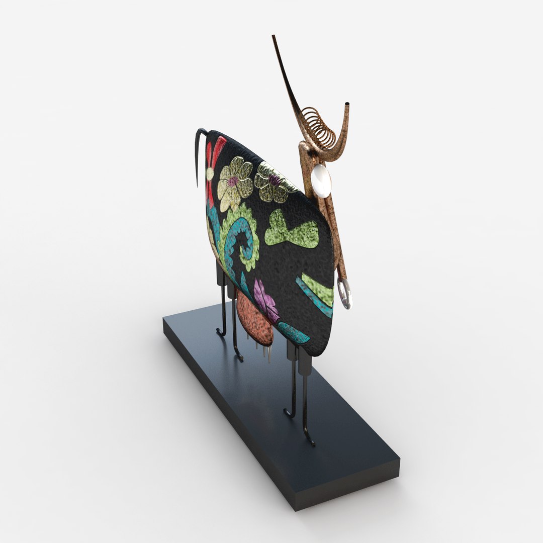 3d model metal bull