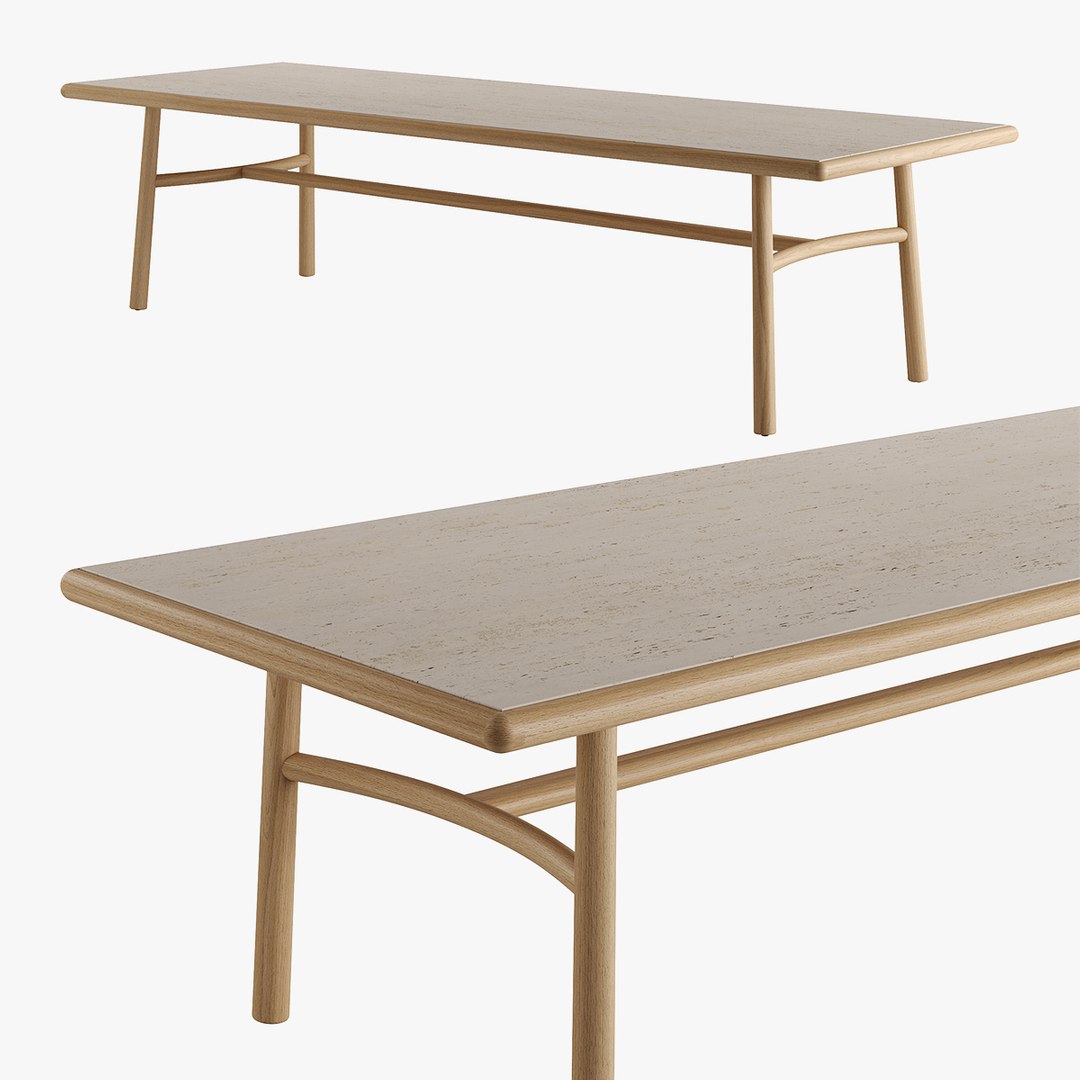 3D UKIYO Dining Table by TRIBU - TurboSquid 2084541