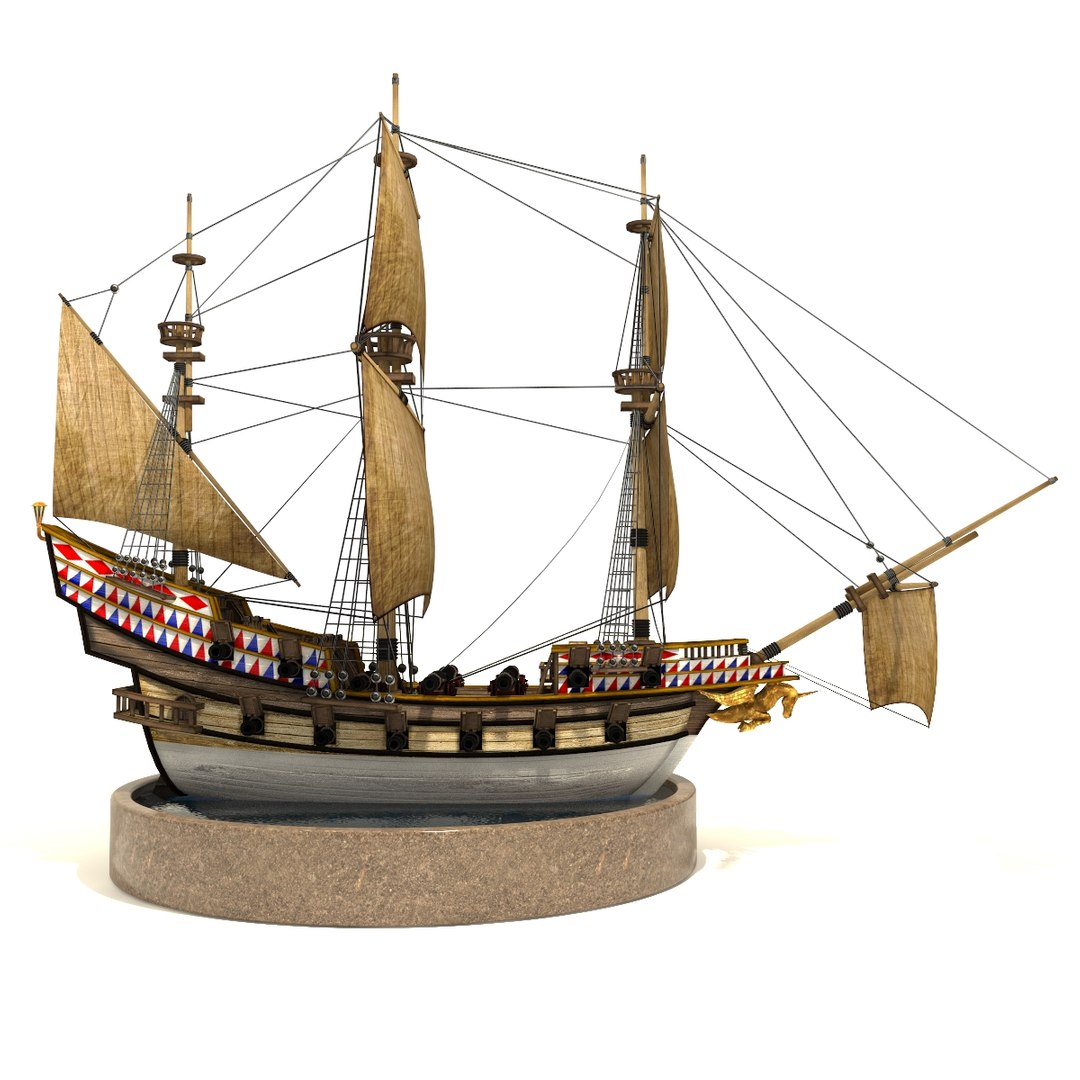 Pirate Galleon 3D Model - TurboSquid 1300396
