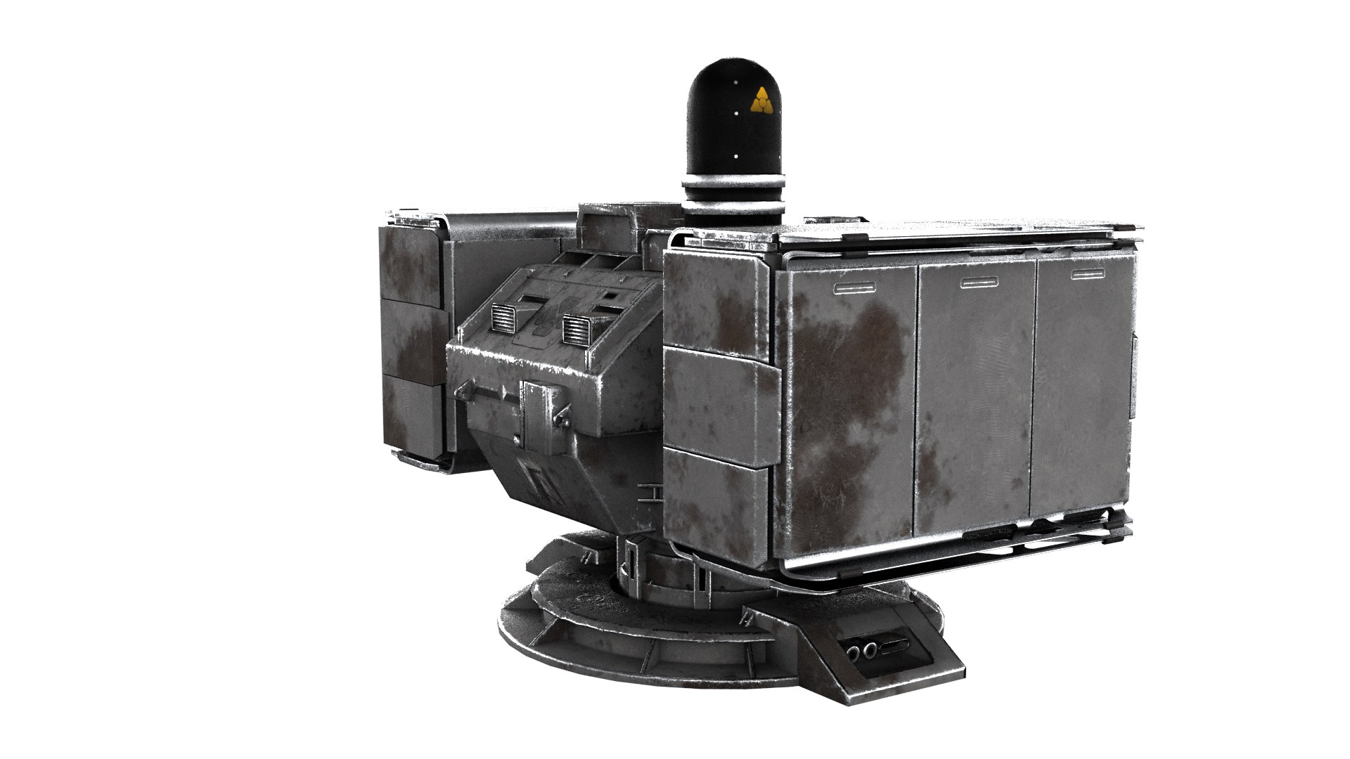 Sci-fi Turret Rocket Model - TurboSquid 1703323