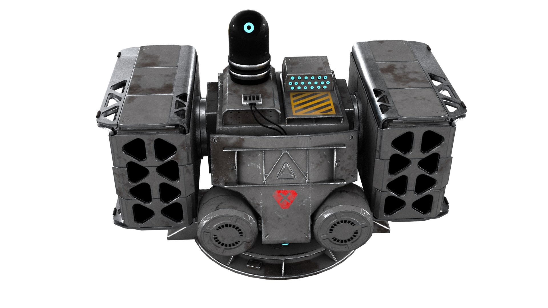 Sci-fi Turret Rocket Model - TurboSquid 1703323