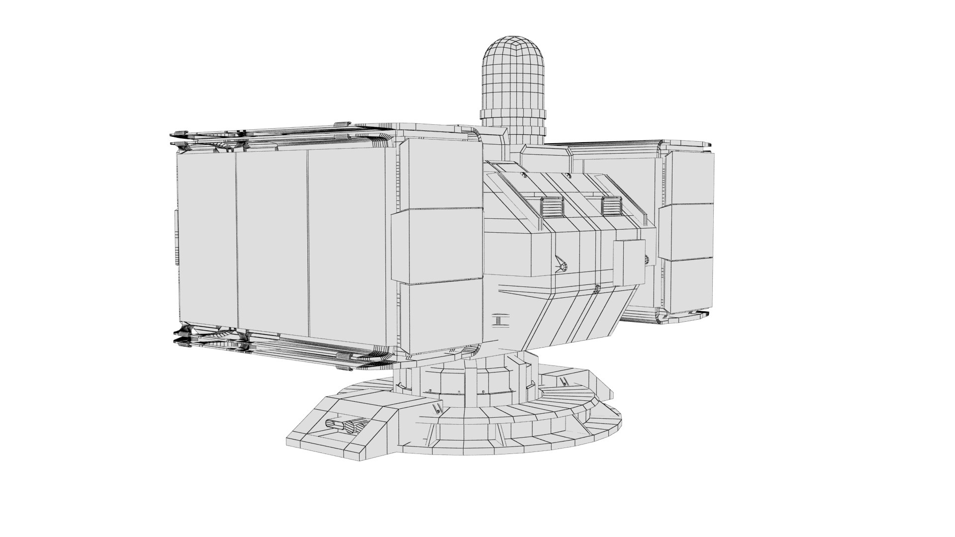 Sci-fi Turret Rocket Model - TurboSquid 1703323