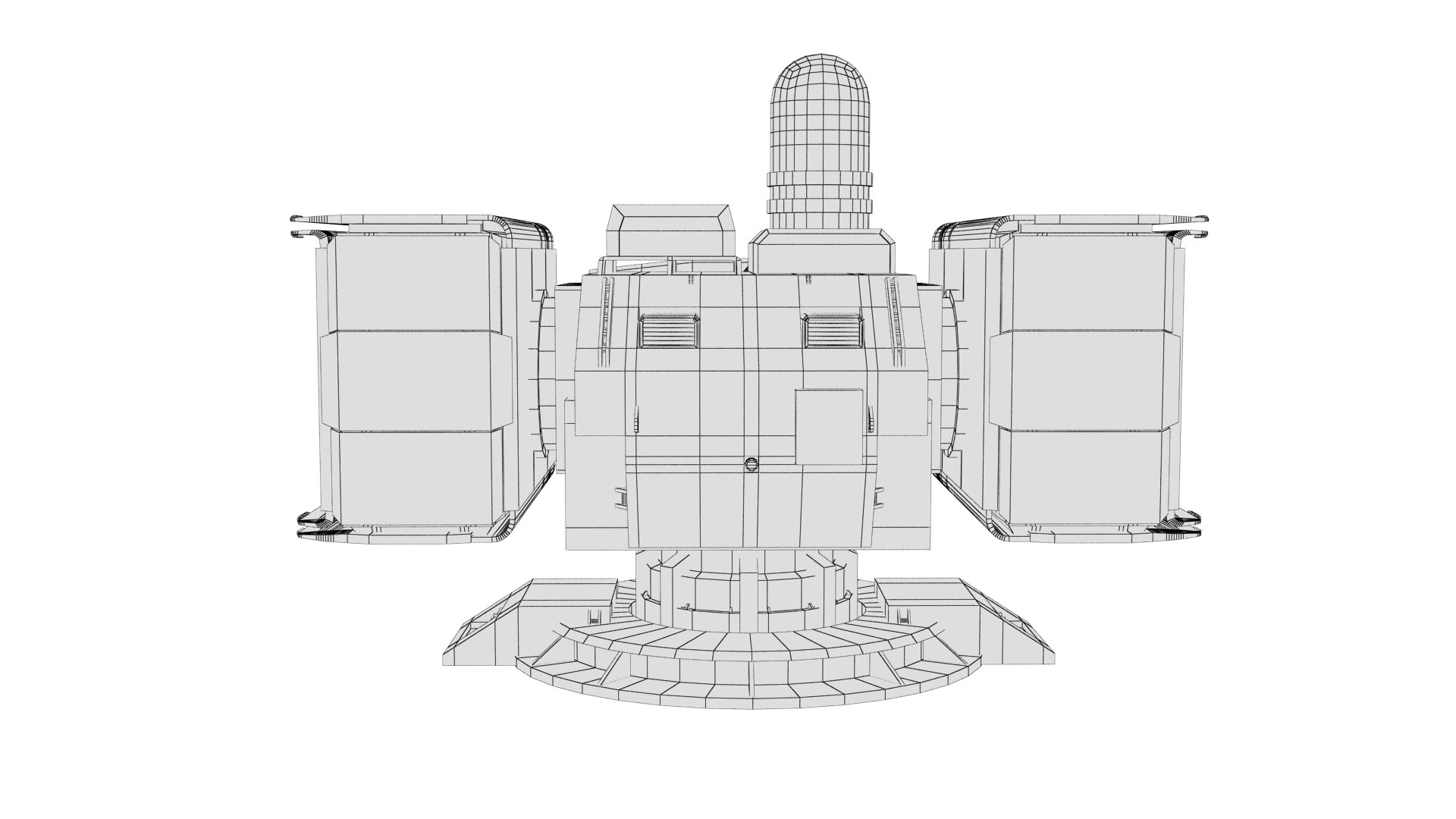 Sci-fi Turret Rocket Model - TurboSquid 1703323