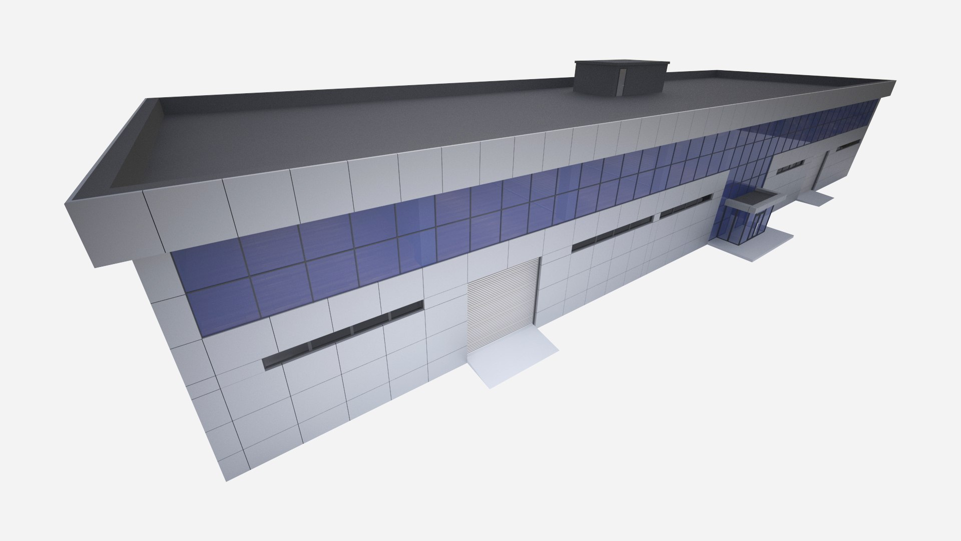 3D Factory Office Building - TurboSquid 1417291