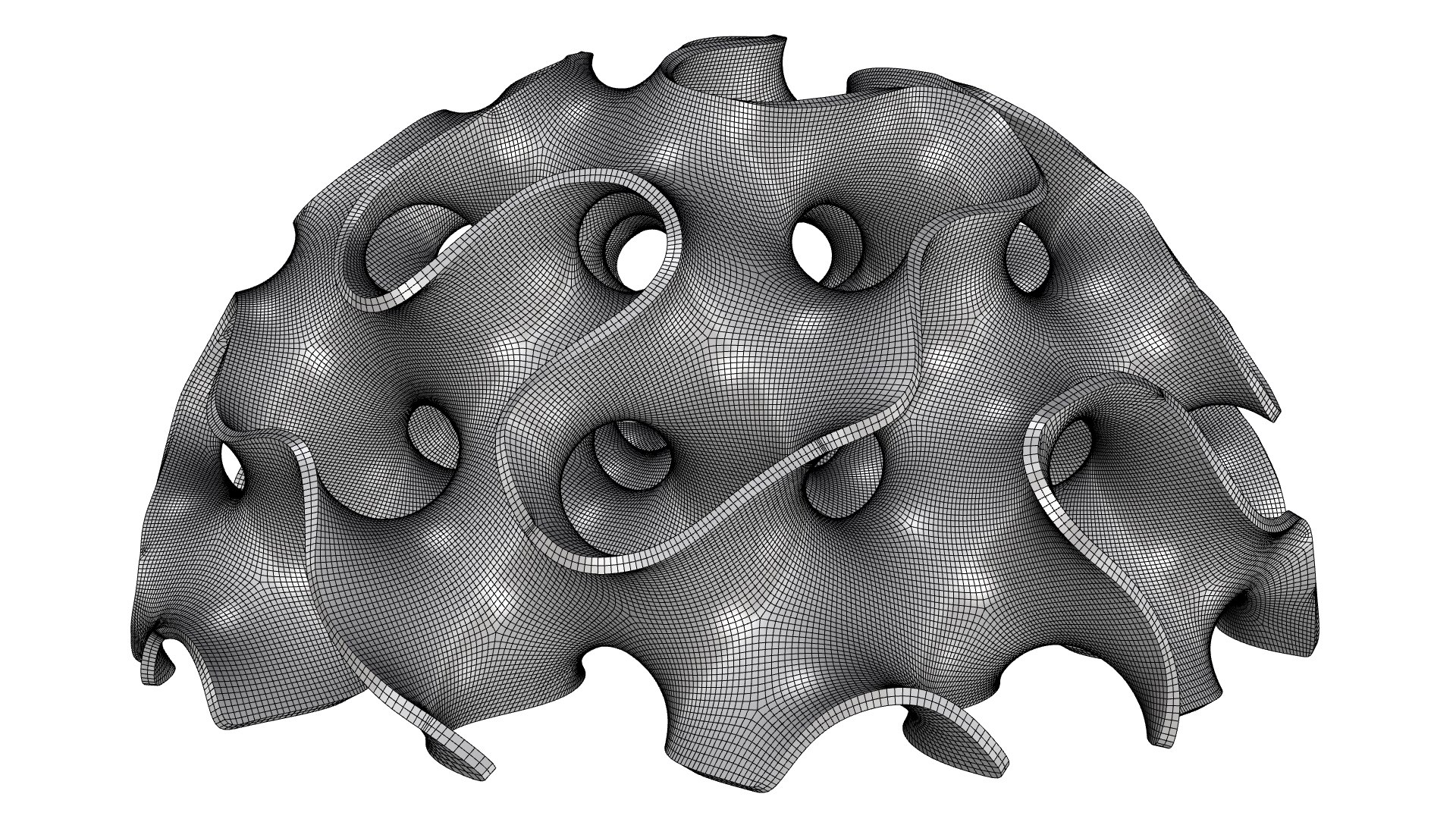 3D Model Gyroid Brain Structure - TurboSquid 2339597