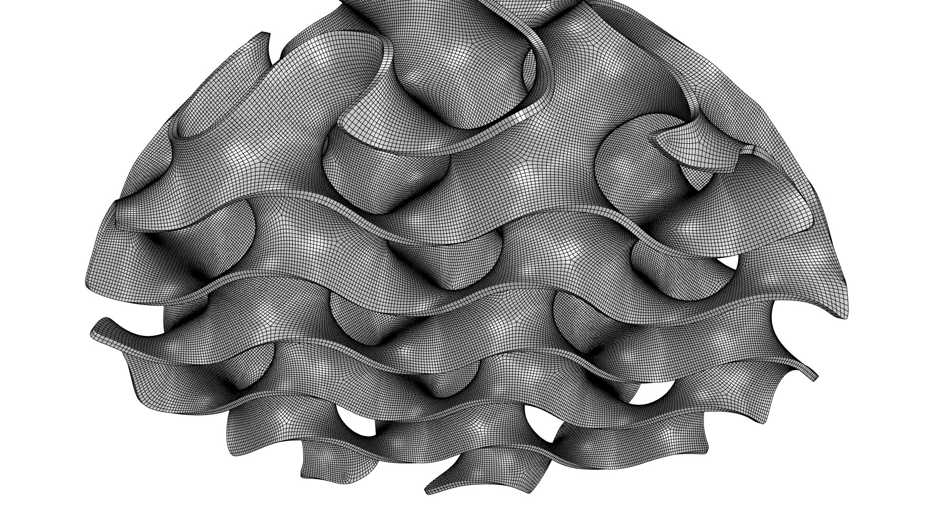 3D Model Gyroid Brain Structure - TurboSquid 2339597