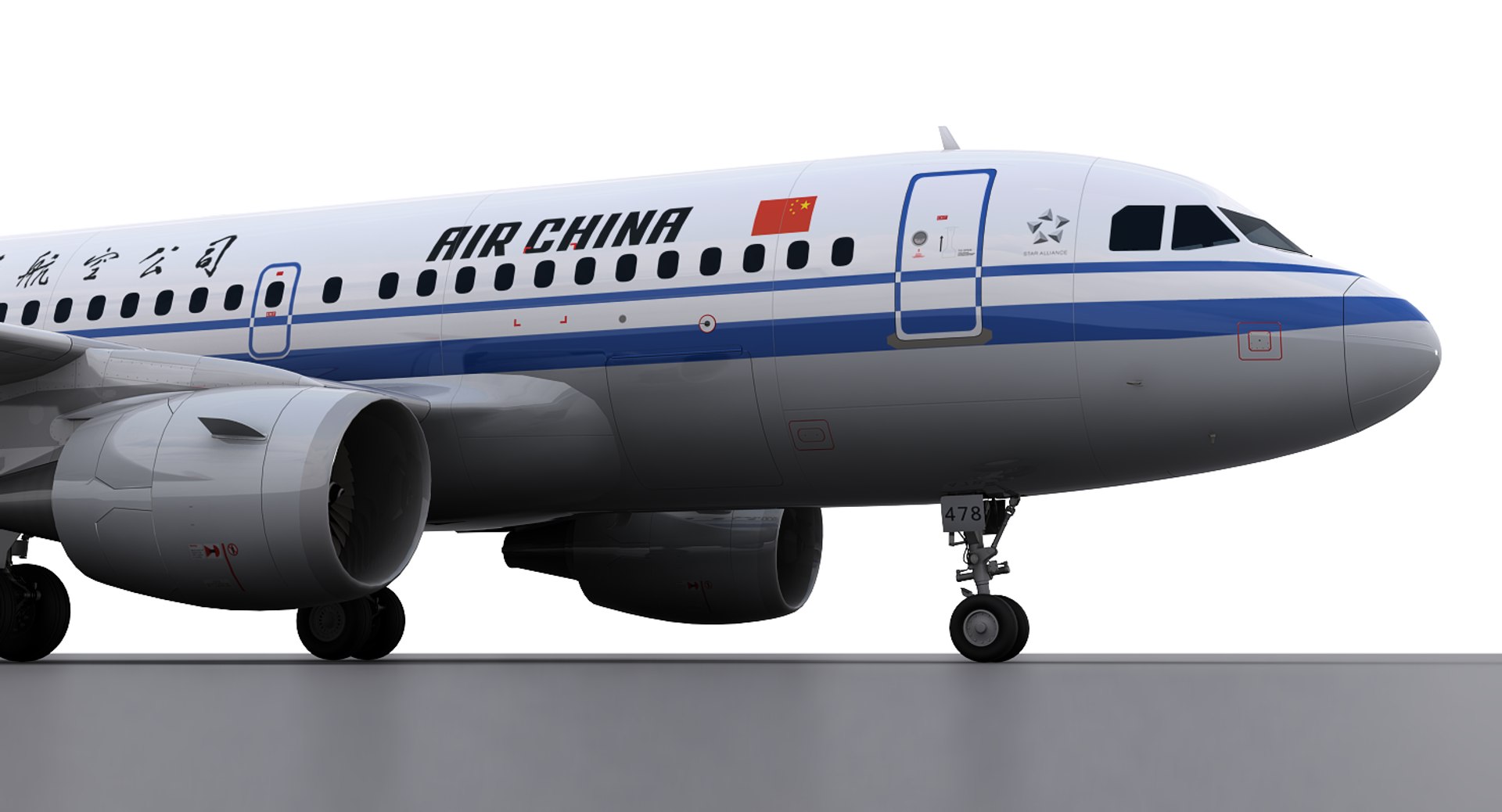 3D A319 Air China Model - TurboSquid 1187566