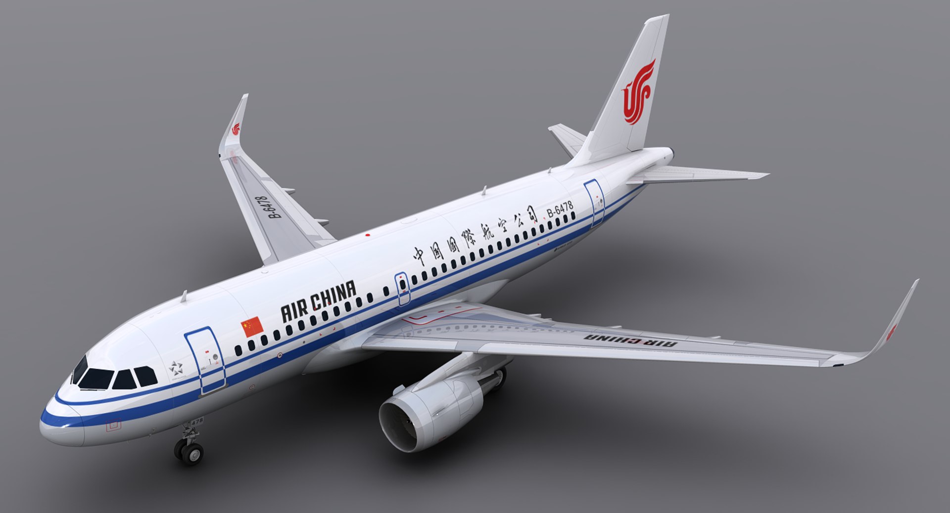 3D A319 Air China Model - TurboSquid 1187566