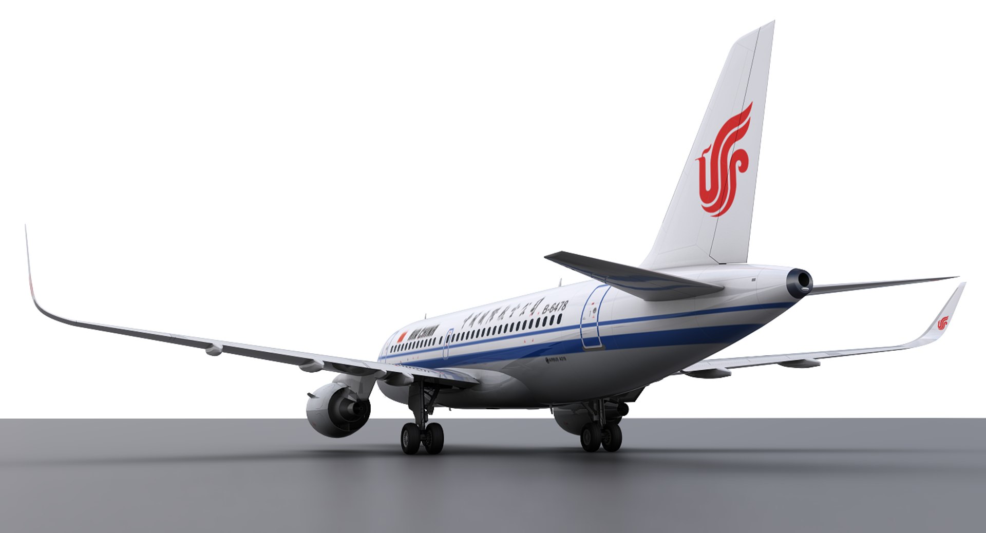 3D A319 Air China Model - TurboSquid 1187566