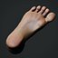 3d Model Realistic Male Foot