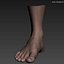 3d Model Realistic Male Foot