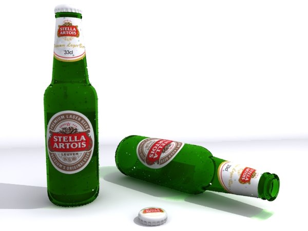 3D FBX Beer Bottle