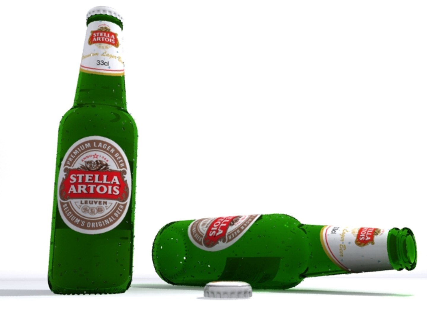 3D Beer Bottle - TurboSquid 849745