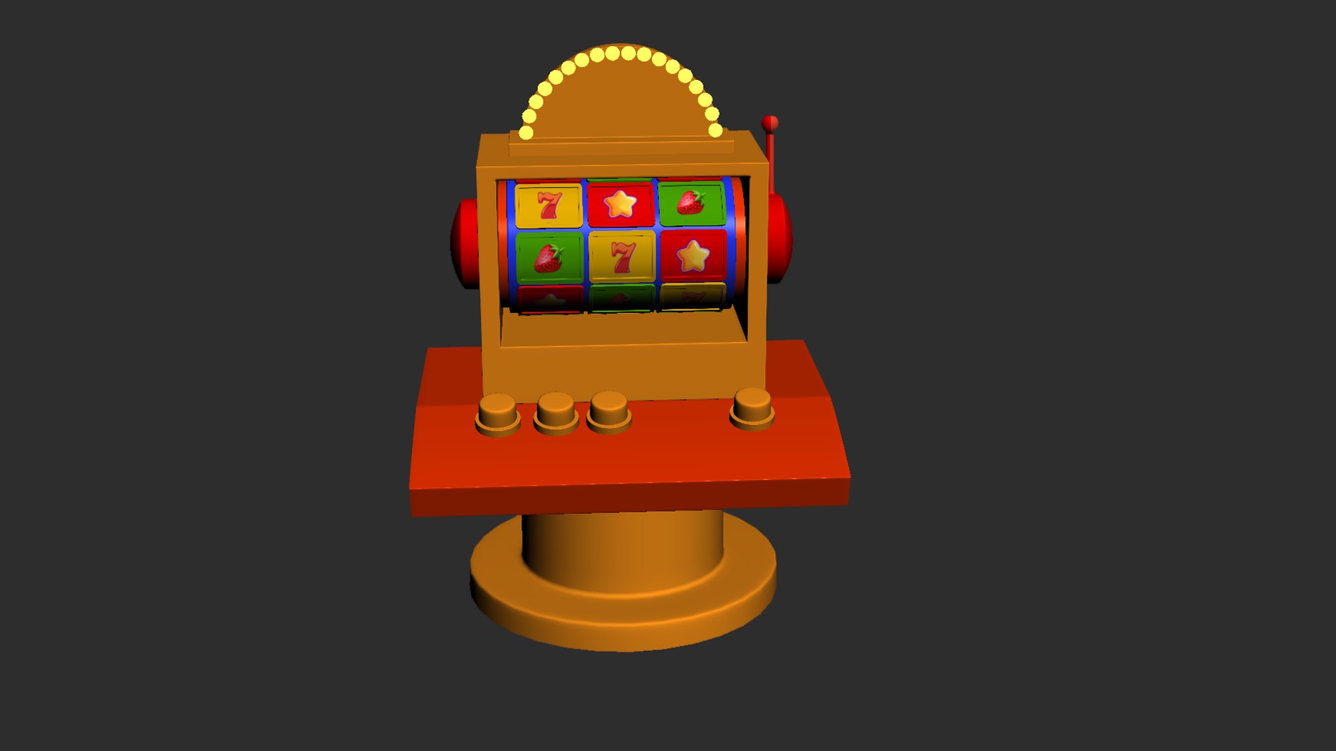 3D Model Gambling Slot Machine - TurboSquid 1850360
