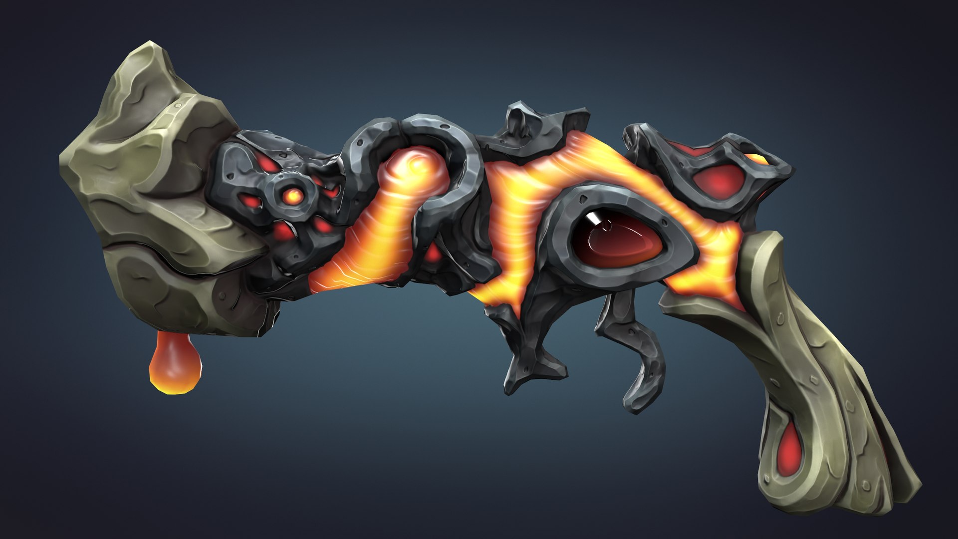 3D Volcanic Pistol Model - TurboSquid 2086260